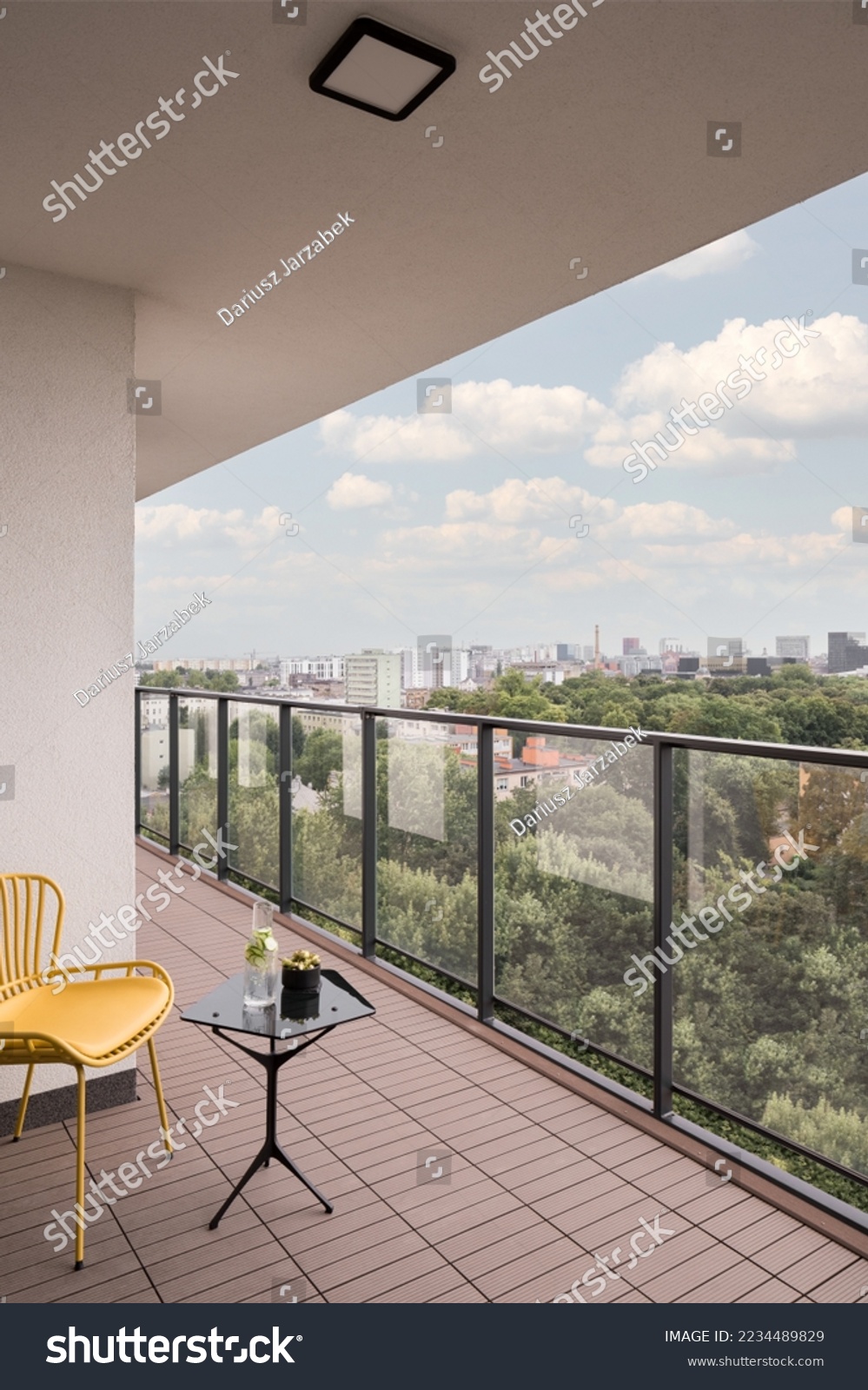 Beautiful City View Balcony Chair Table Stock Photo 2234489829 beautiful-city-view-balcony-chair-table-stock-photo-2234489829