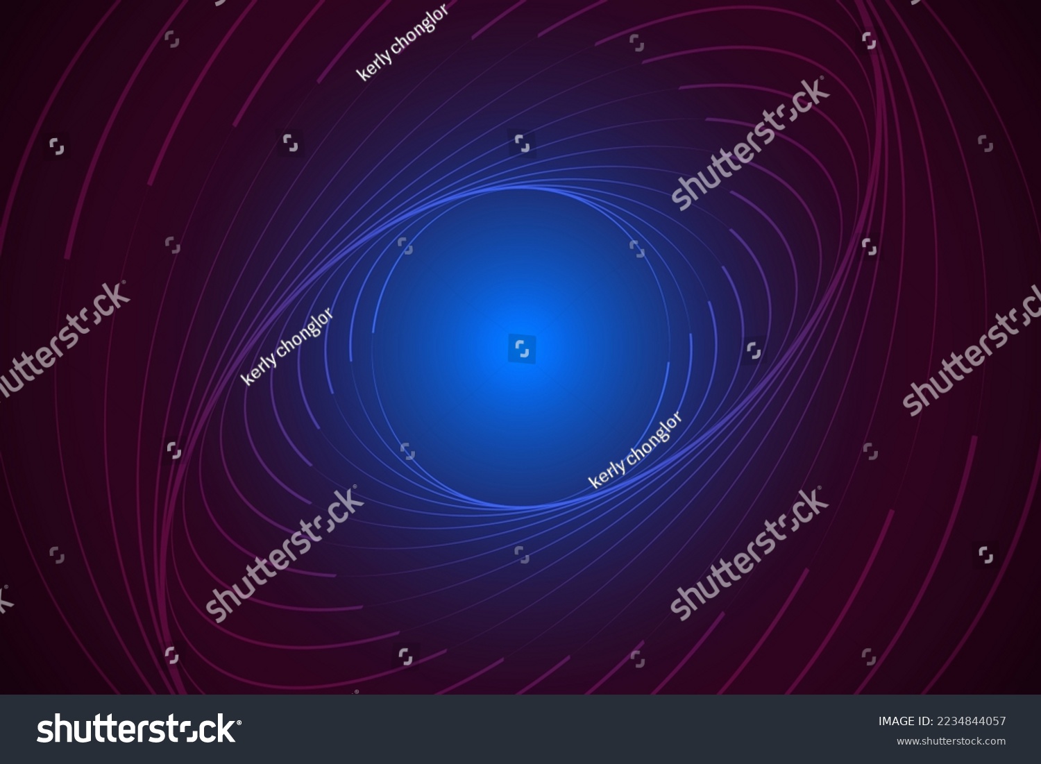Big Data Visualization Digital Lines Technology Stock Vector (Royalty ...