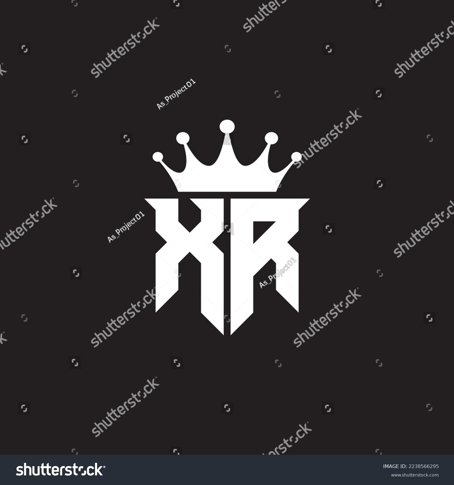 Xr Rx Logo Monogram Symbol Shield Stock Vector (Royalty Free) 2238566295 | Shutterstock