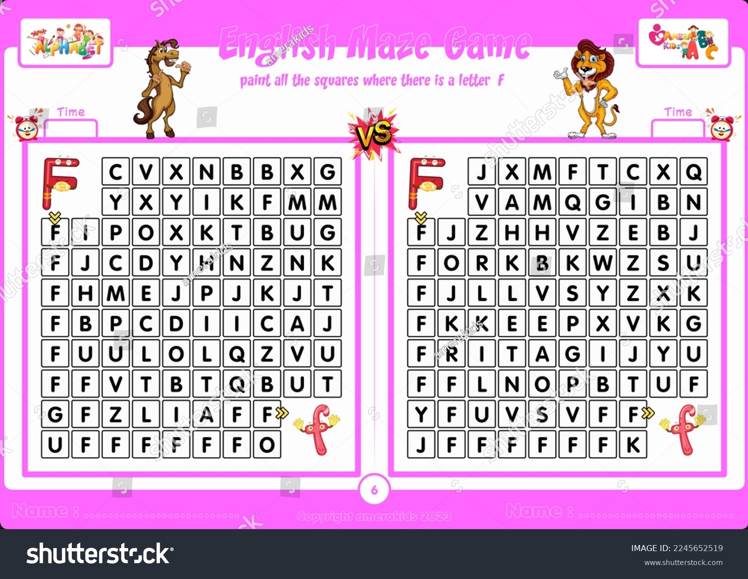 36 Letter F Worksheet Maze Images, Stock Photos & Vectors | Shutterstock