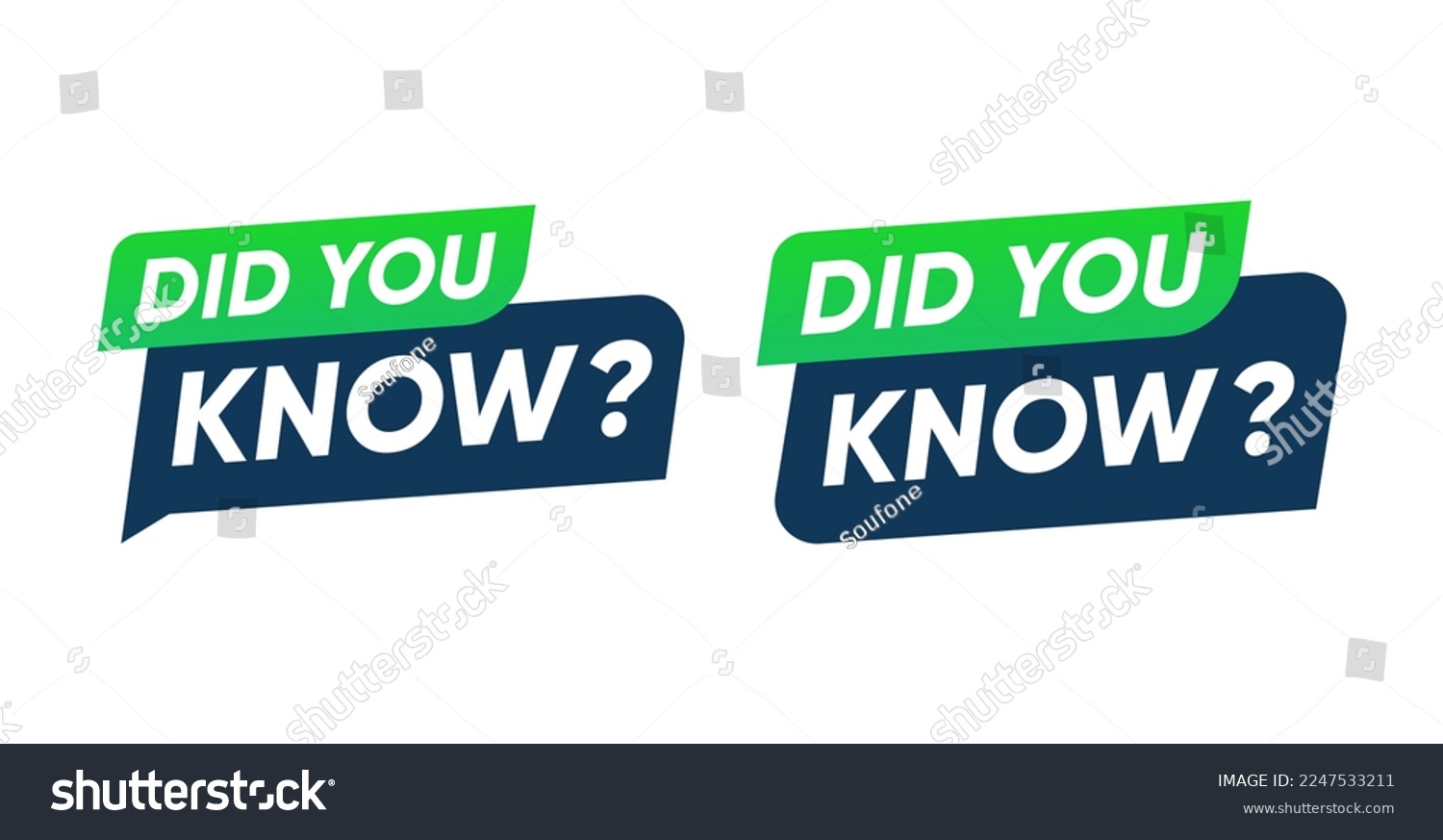 Set Did You Know Question Mark Stock Vector (Royalty Free) 2247533211 | Shutterstock
