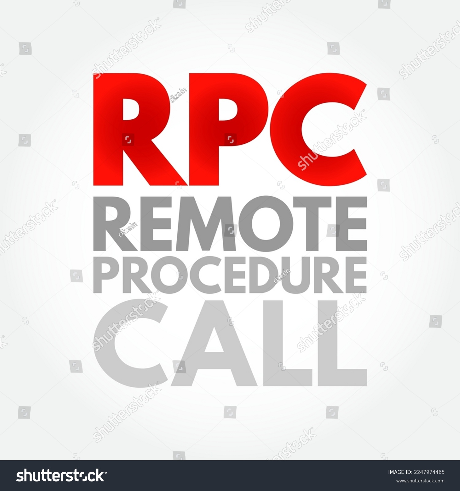 Rpc Remote Procedure Call Software Communication Stock Vector (Royalty Free) 2247974465 ...