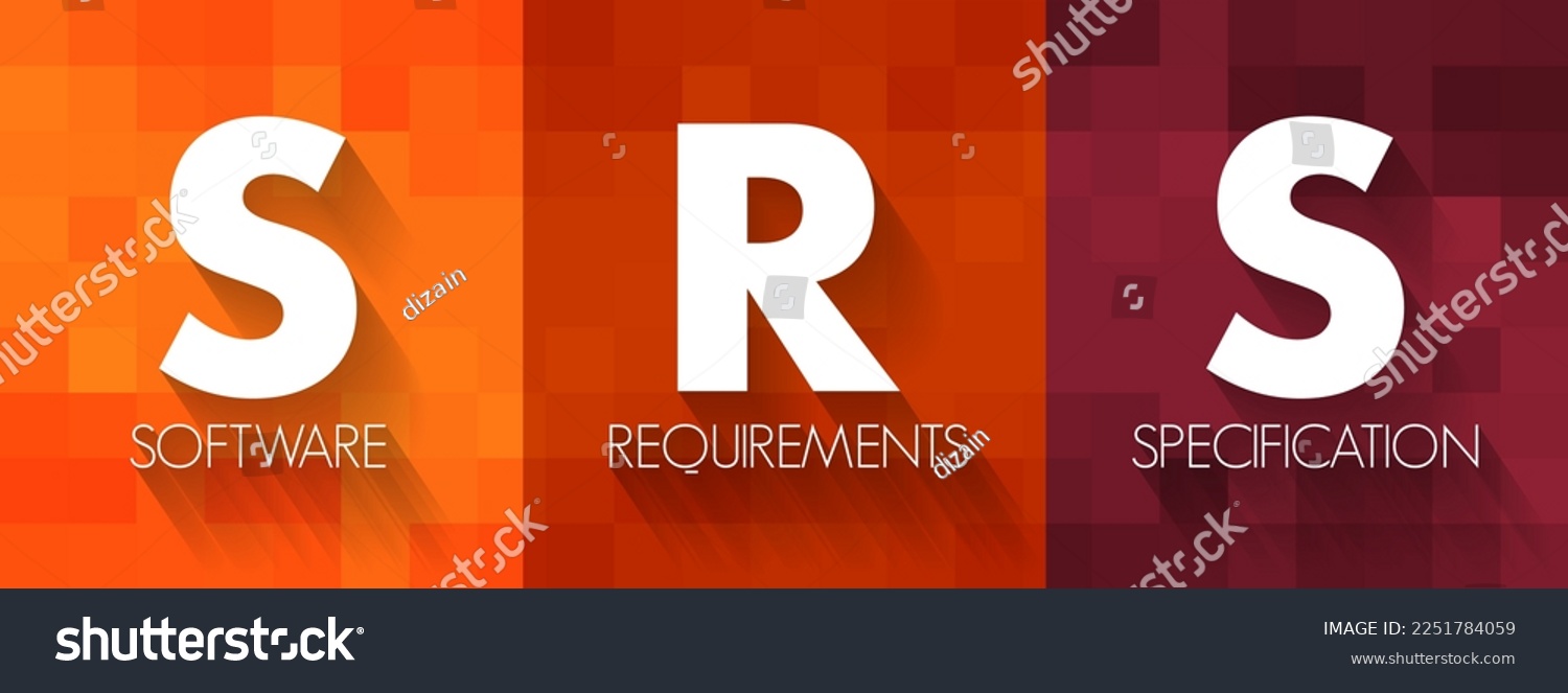 Srs Software Requirements Specification Description Software Stock Vector Royalty Free