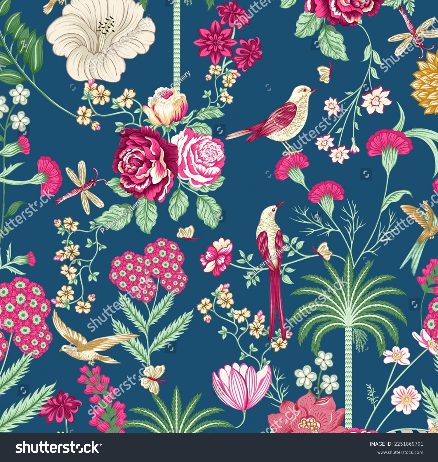 Seamless Floral Abstract Pattern Texture Background Stock Illustration ...