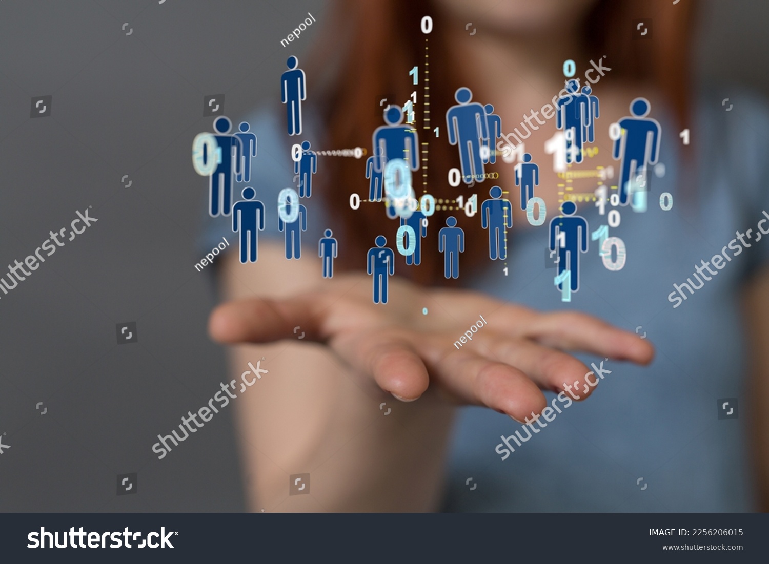 Digital Technology Background Network Connection Dots Stock Illustration 2256206015 Shutterstock