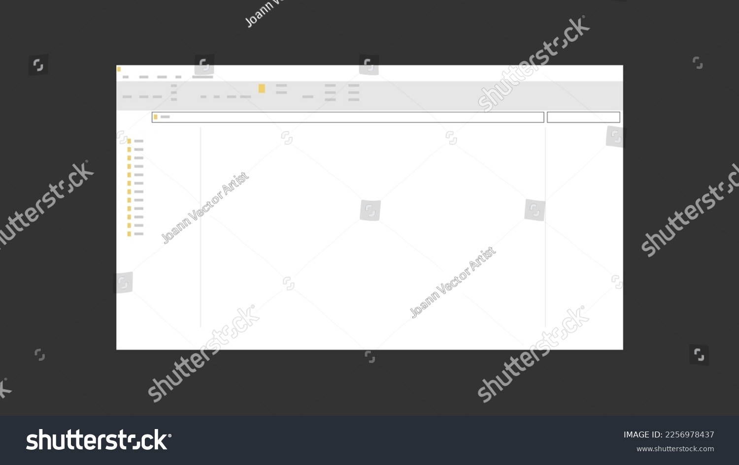 Browser Window Interface Web Page Template Stock Vector (Royalty Free) 2256978437 | Shutterstock