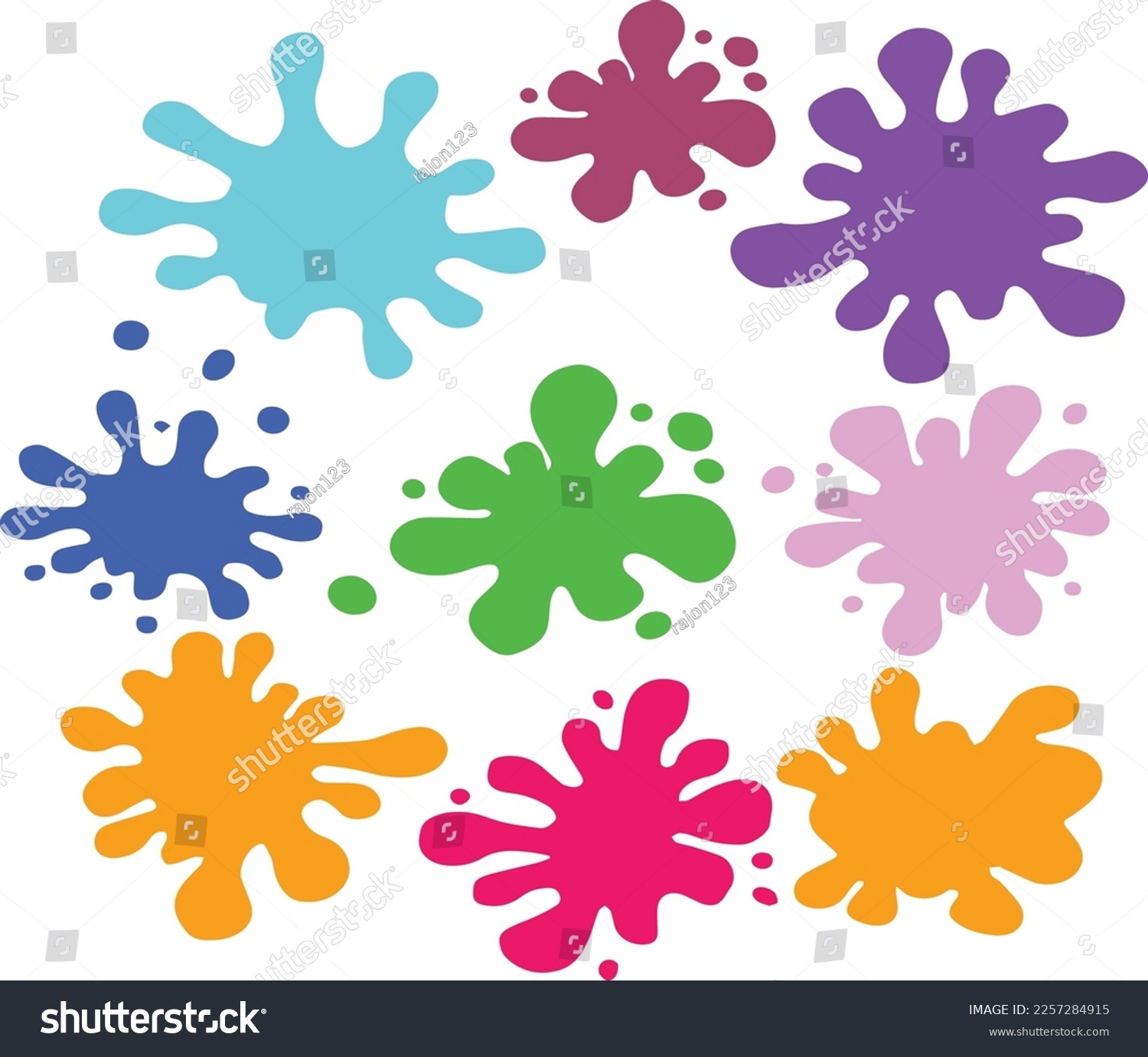 Paint Splatter Bundle Paint Splats Paint Stock Vector (Royalty Free ...