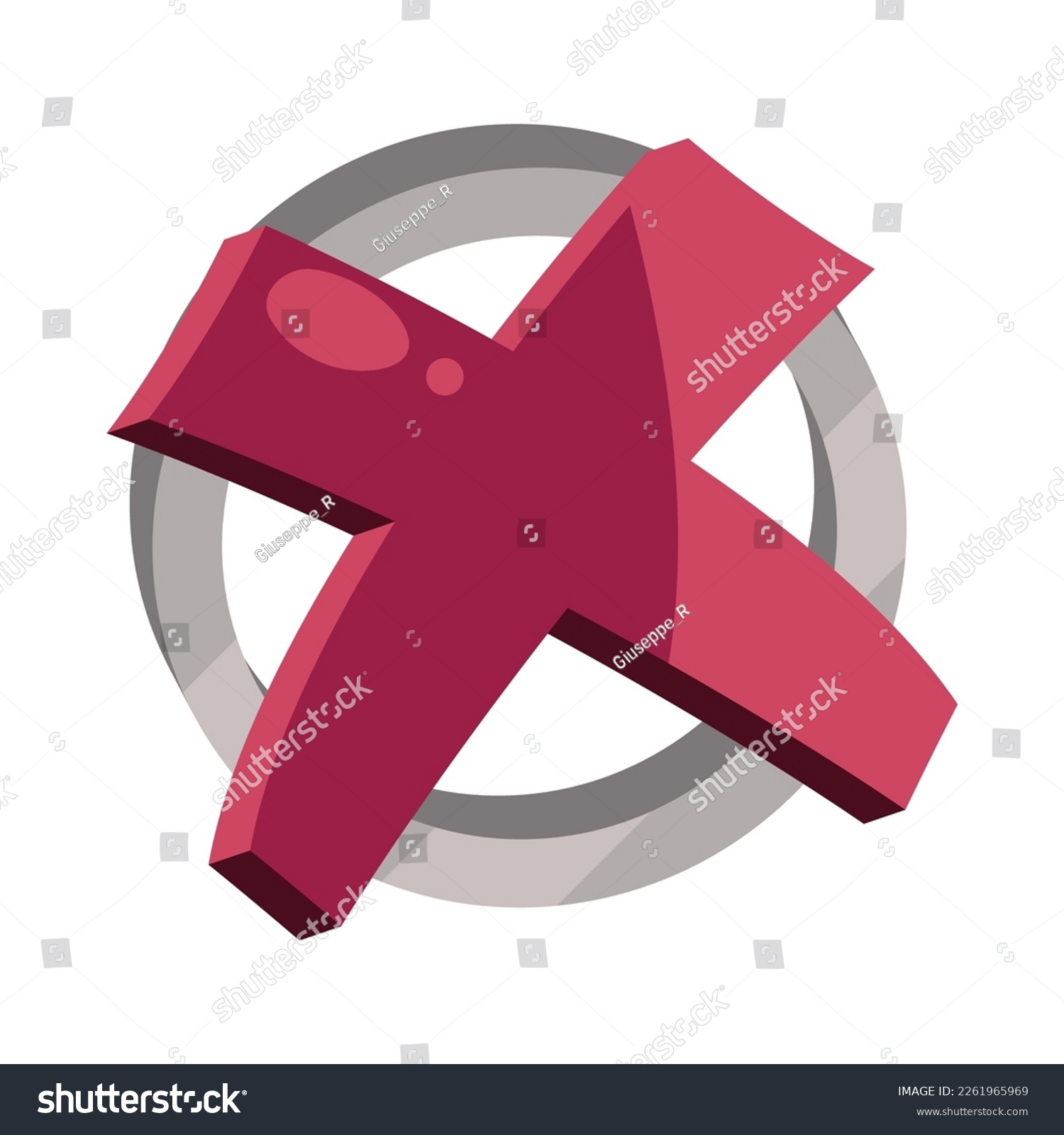 Delete Button Icon Isolated Design Stock Vector (Royalty Free ...