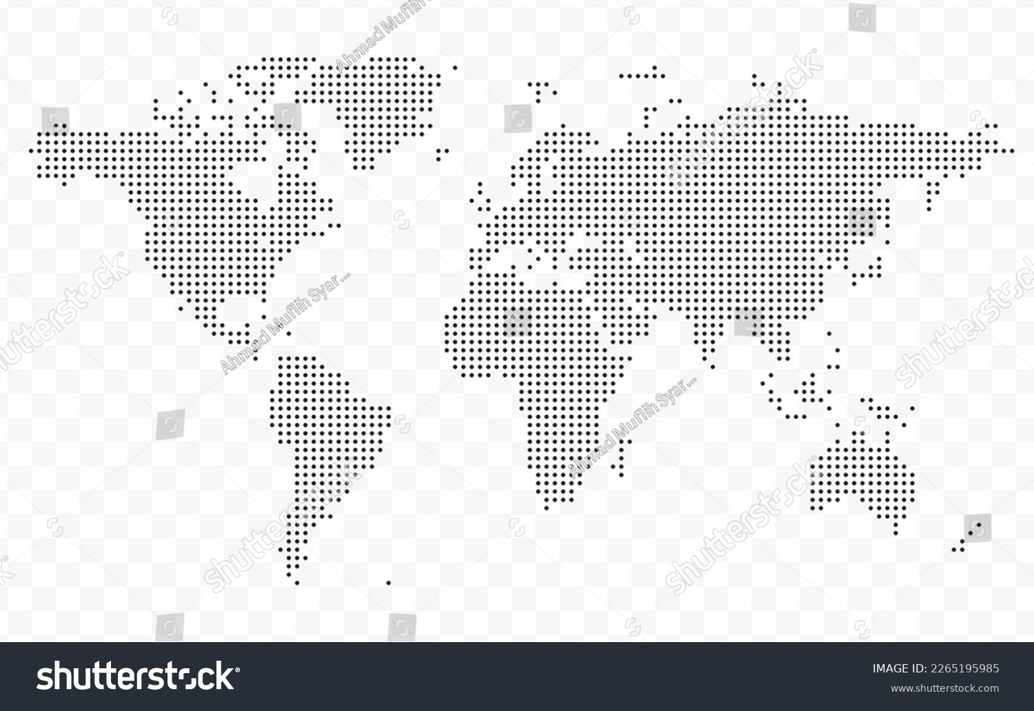 Us Vector Dotted Map