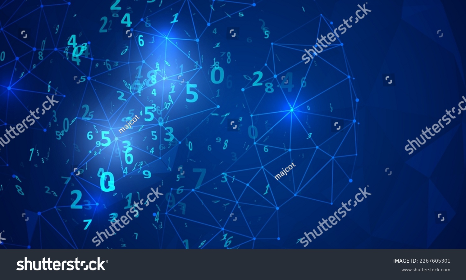 Abstract Technology Background Digital Computer Code Stock Vector ...