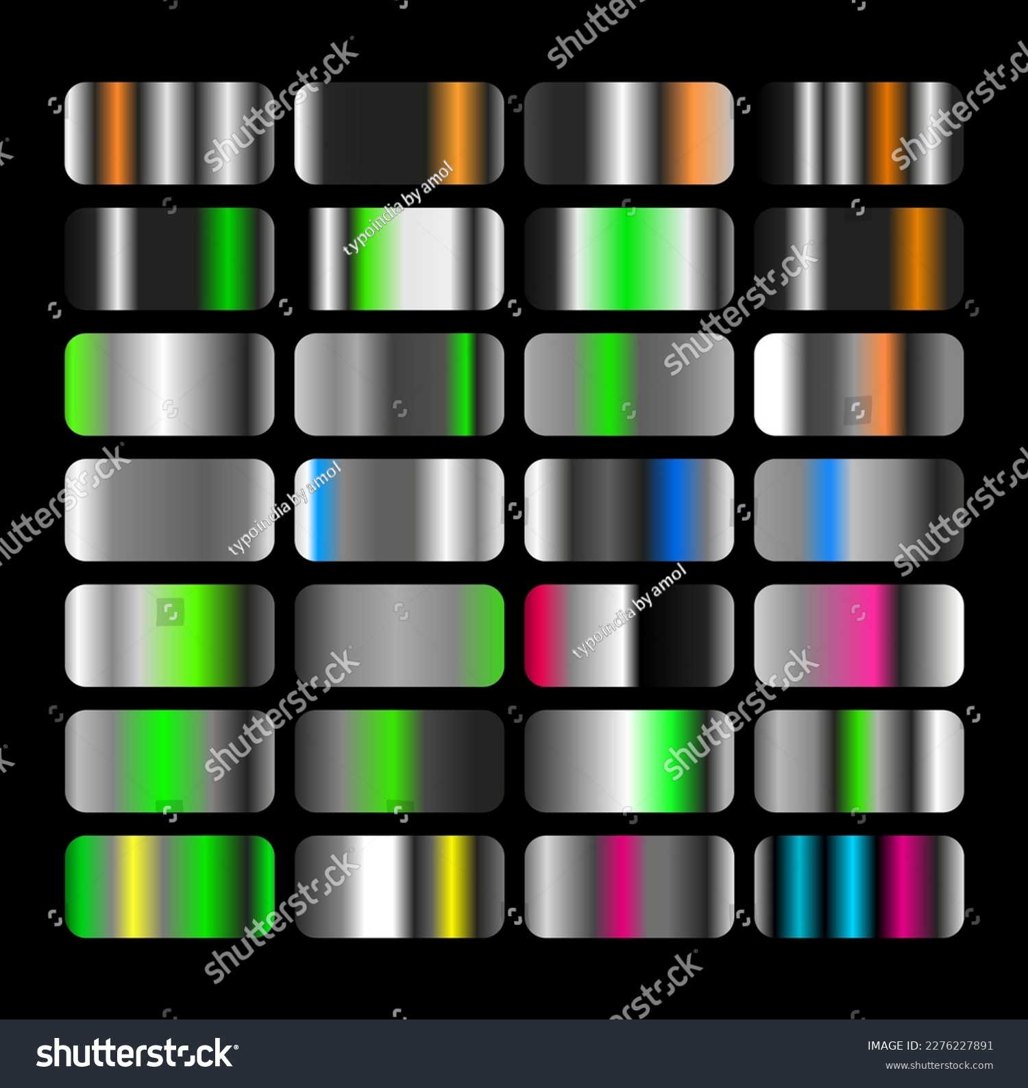 Silver Color Gradients Block Background Stock Vector (Royalty Free) 2276227891 | Shutterstock