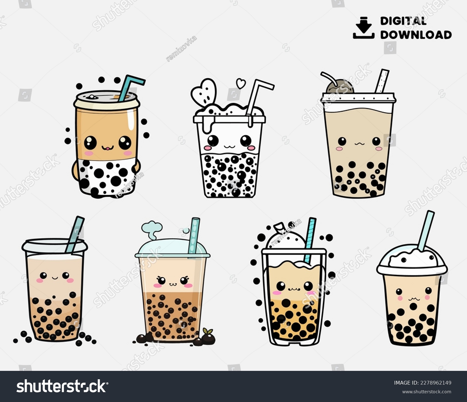 Bubble Tea Clipart