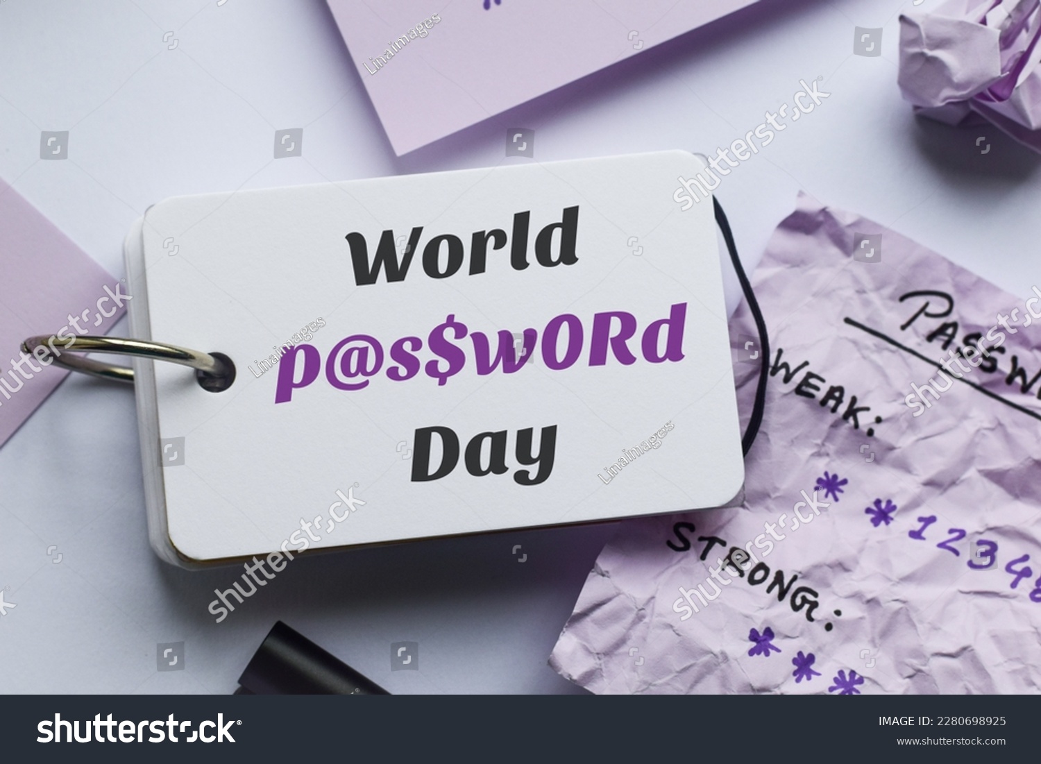 World Password Day Text On Ring Stock Photo 2280698925 | Shutterstock