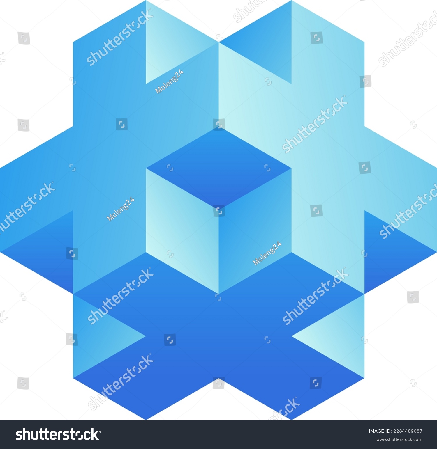 3d Optical Illusion Impossible Shape 3d Stock Vector Royalty Free 2284489087 Shutterstock