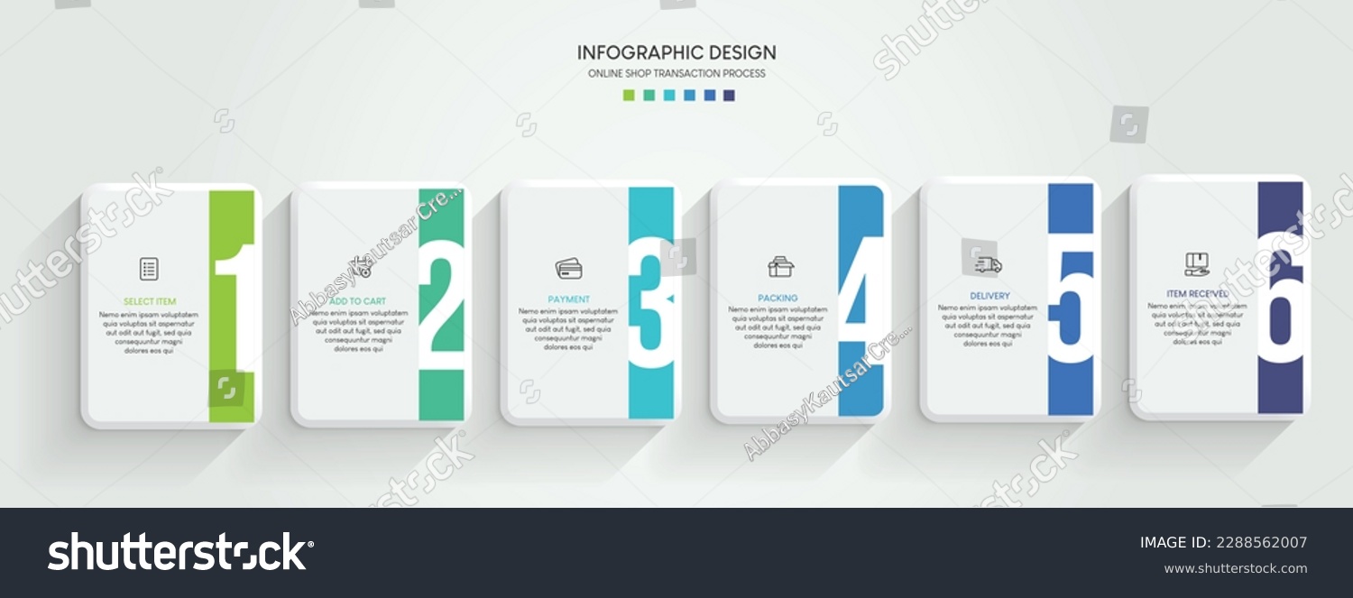 Steps Business Data Visualization Timeline Process Stock Vector ...
