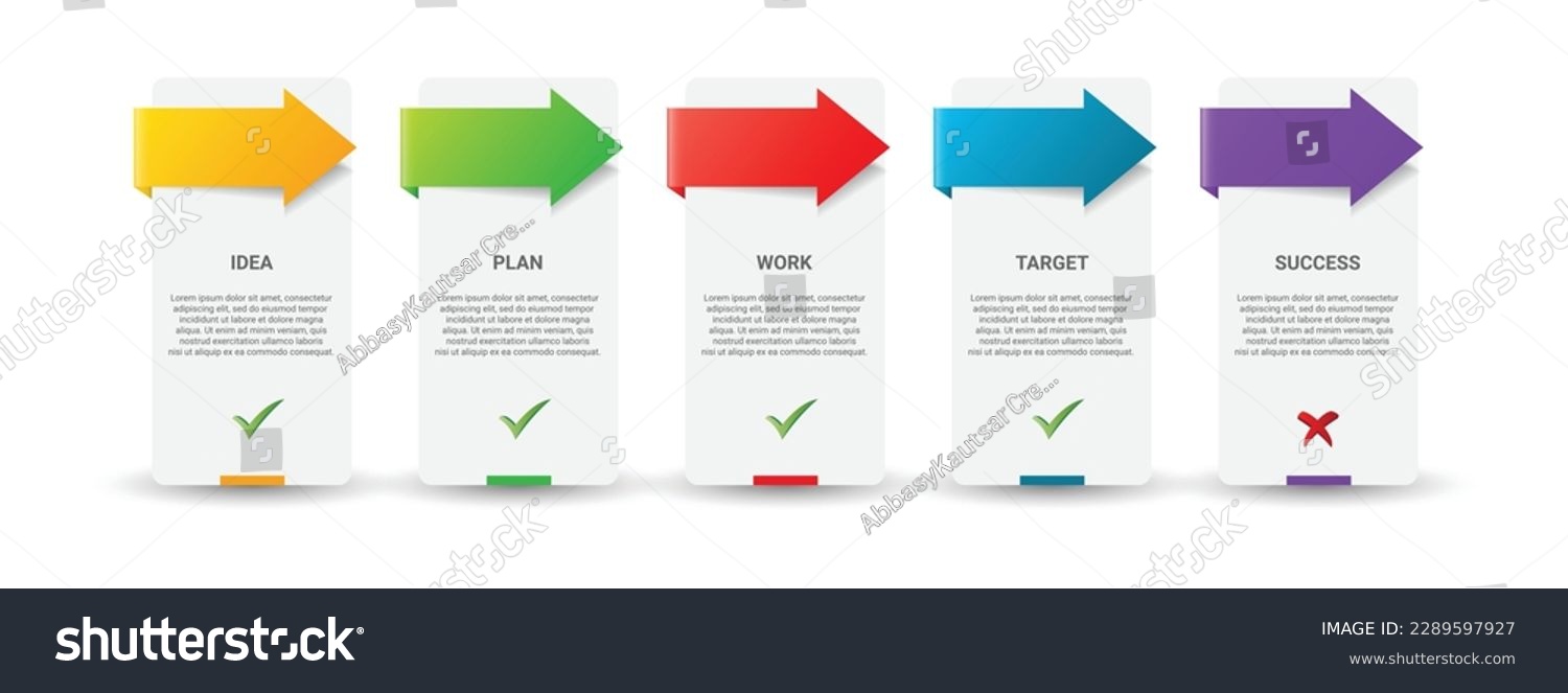 Steps Business Data Visualization Timeline Process Stock Vector ...