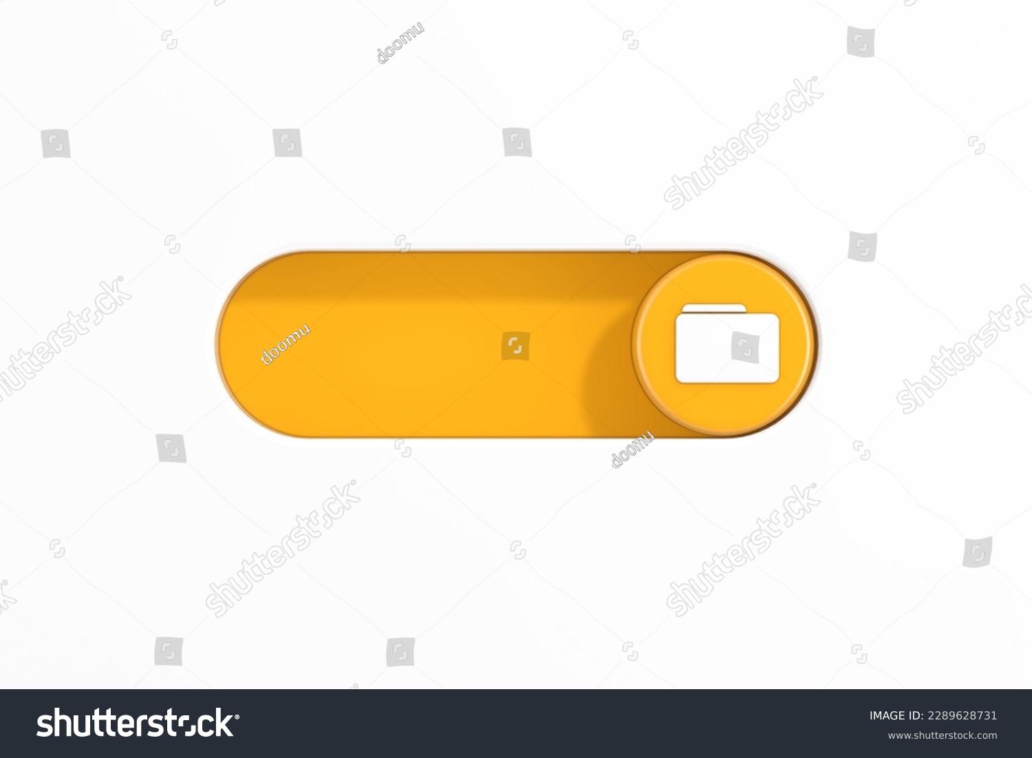 Yellow Toggle Switch Slider Folder Icon Stock Illustration 2289628731 Shutterstock