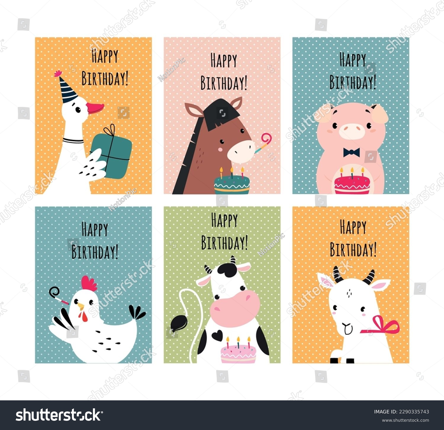 Happy Birthday Farm Animals