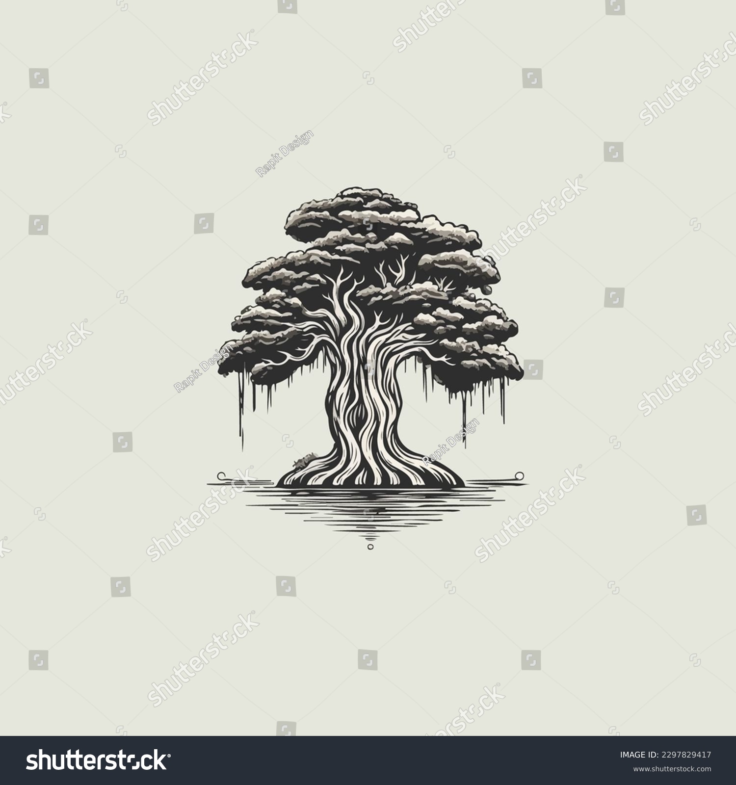 Cypress Tree Vector File Cypress Tree Stock Vector (Royalty Free ...