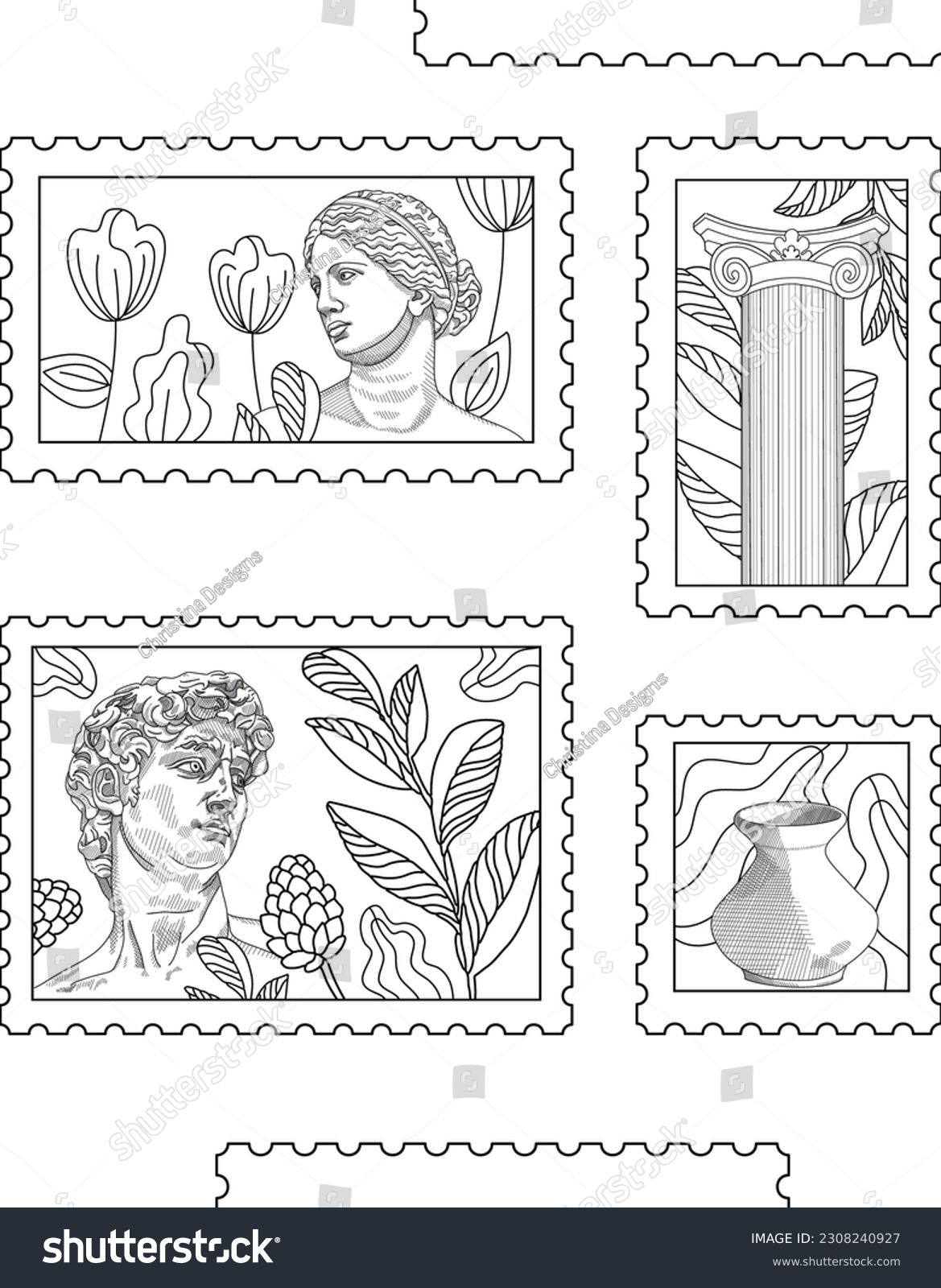 Ancient Greek Coloring Pages