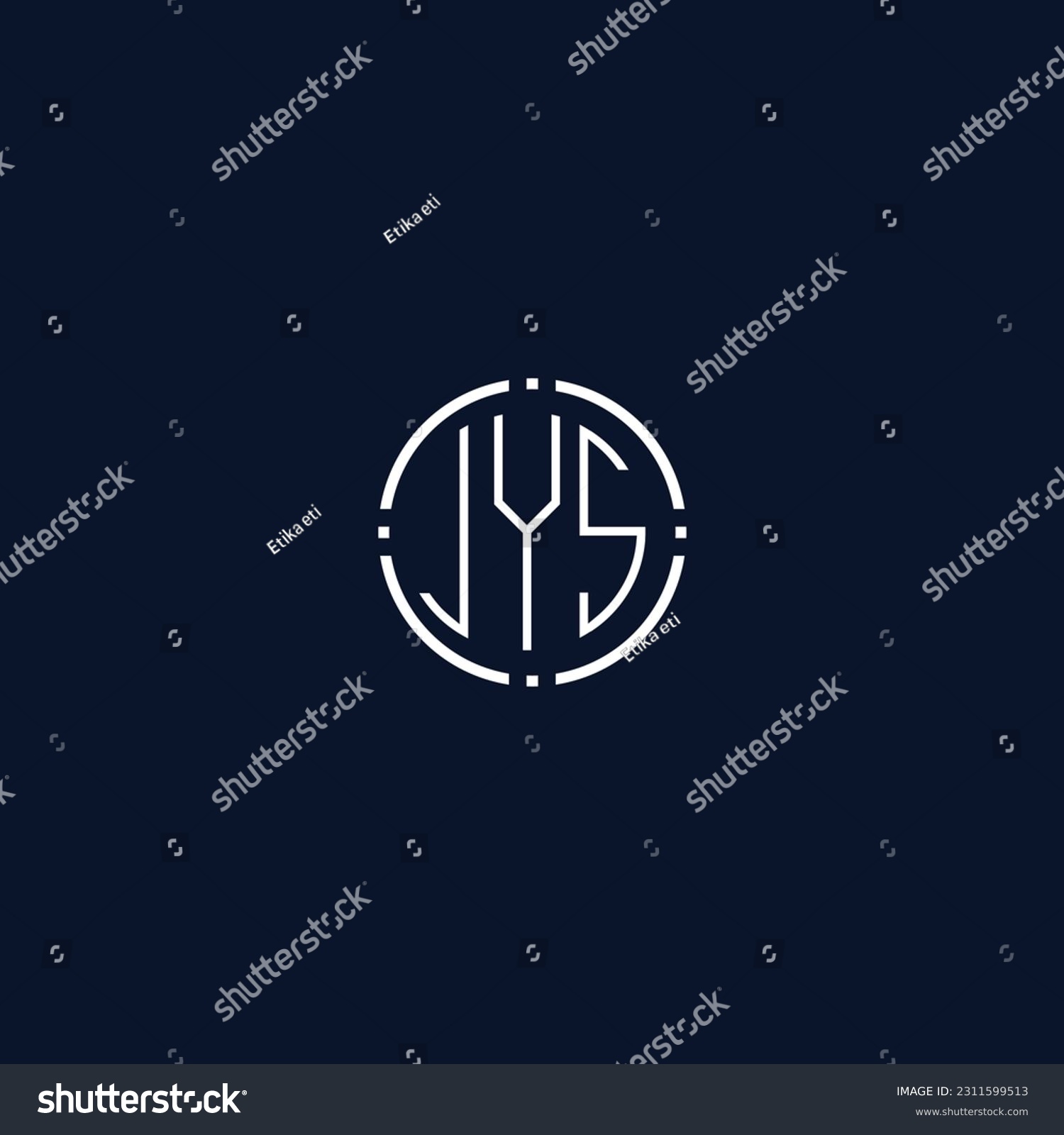 Creativeroundedinitiallettersjyslogo Will Be Suitable Which Company Stock Vector (Royalty Free ...