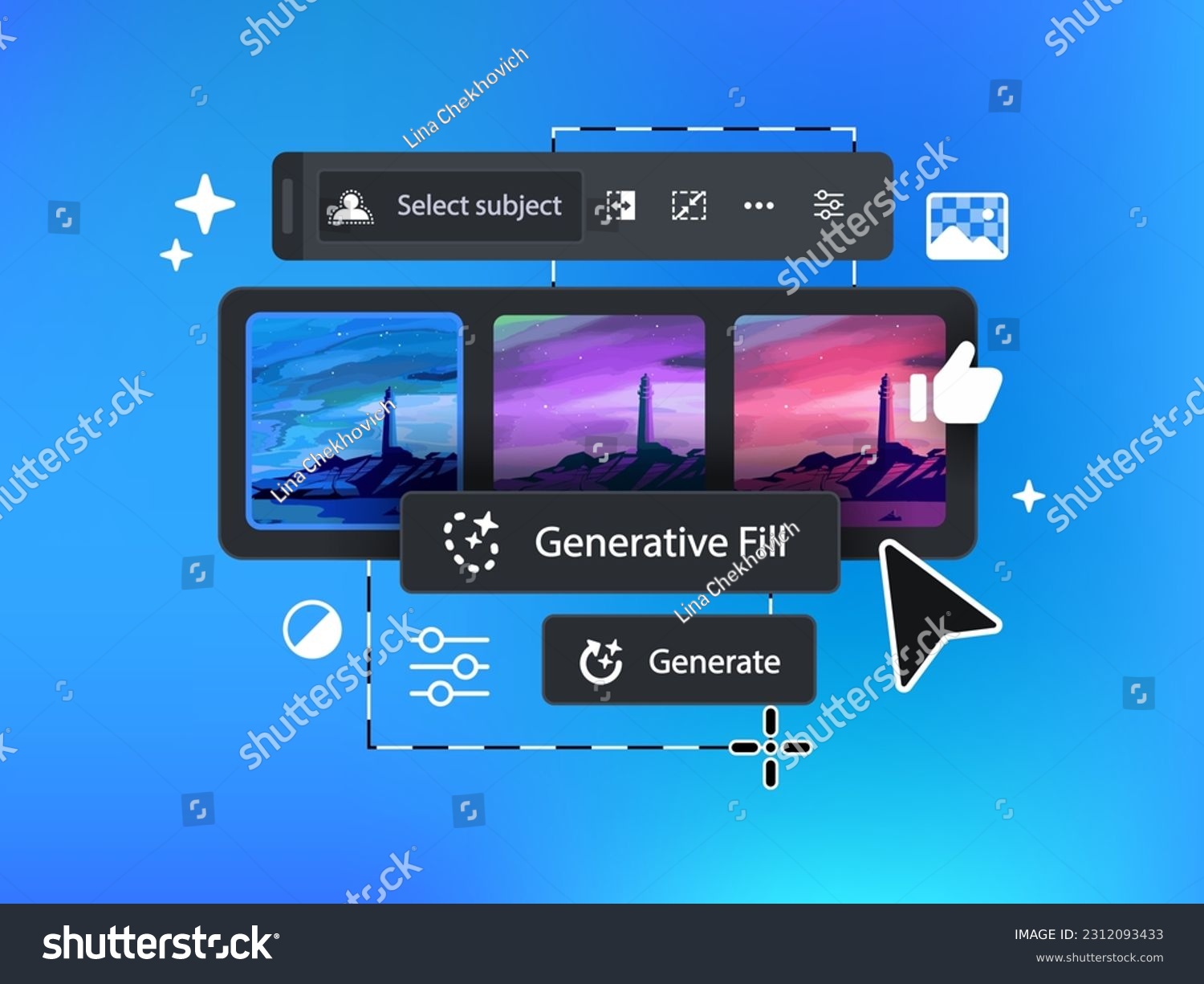 Interface Buttons Generative Ai Tool Vector Stock Vector (Royalty Free) 2312093433 | Shutterstock