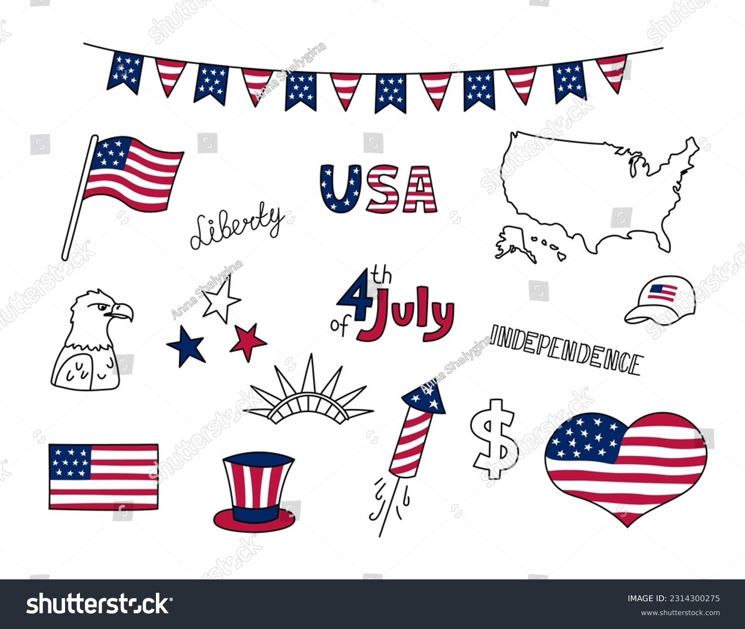 July 4th Background Clipart