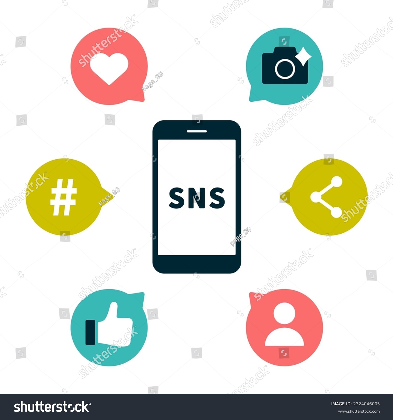 780 Sns イメージ Stock Vectors and Vector Art | Shutterstock