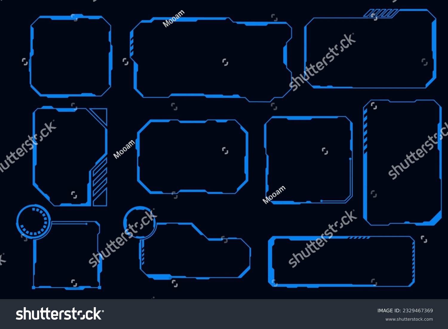 Vector Technology Futuristic Set Hi Tech Stock Vector (Royalty Free) 2329467369 | Shutterstock