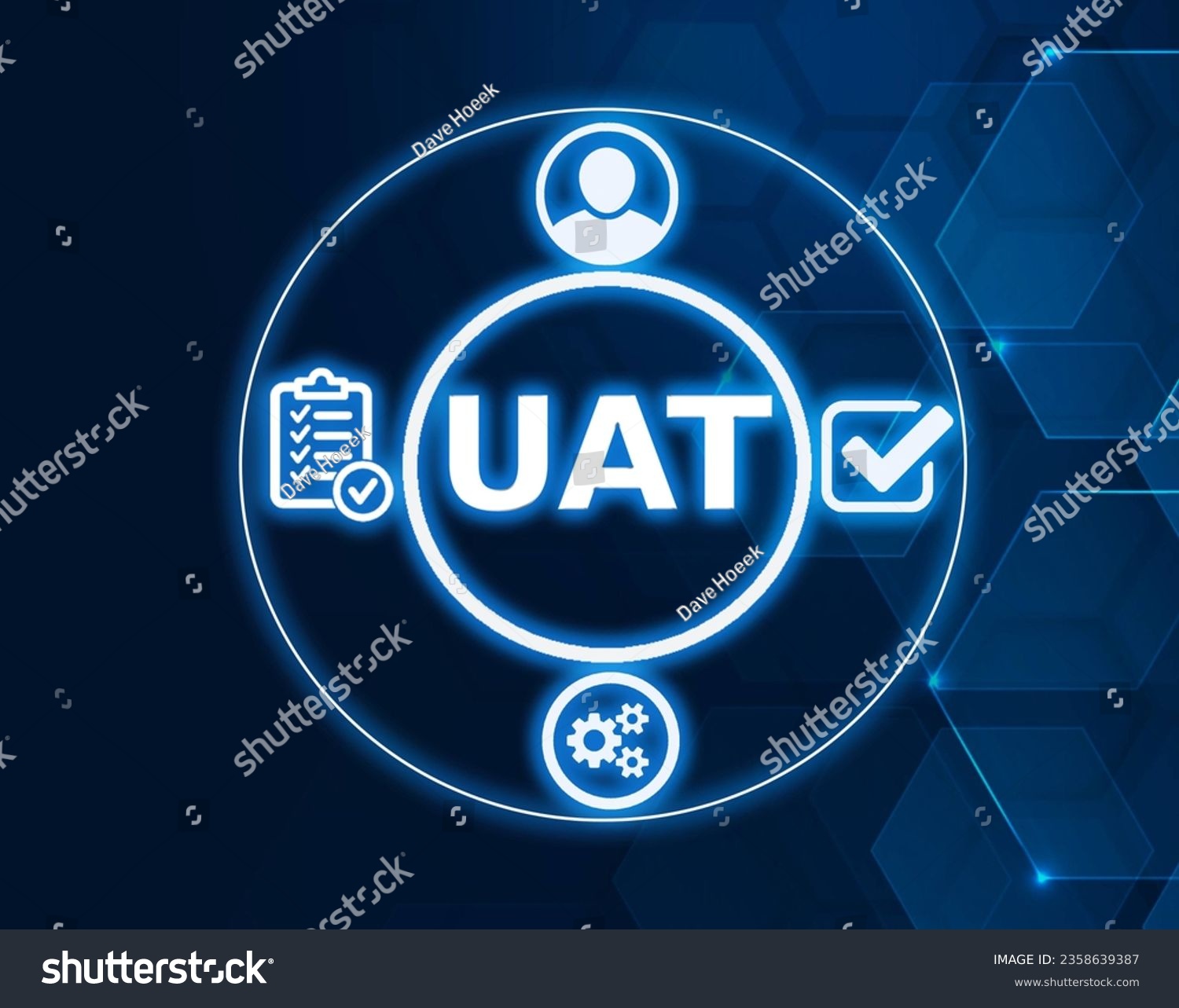 Uat User Acceptance Testing Concept User Stock Illustration 2358639387 ...