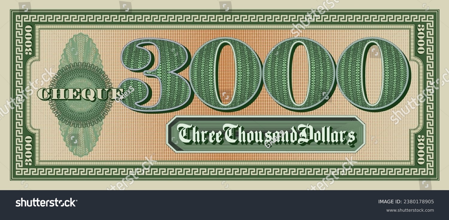 3000 Dollar Bill Vector Santa One Dollar Bill Stock Vector By