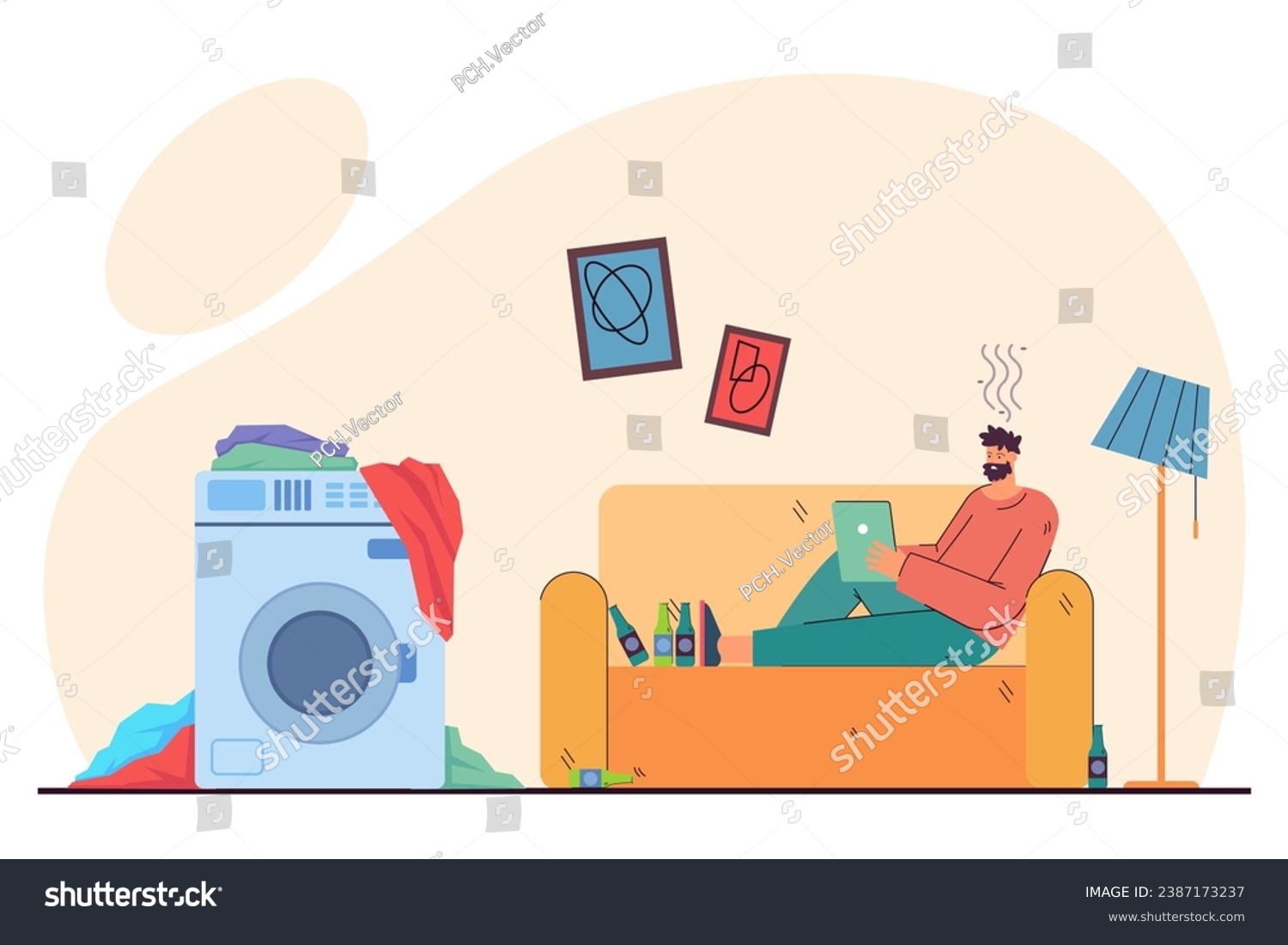 2 Lazy Do Laundry Stock Vectors and Vector Art | Shutterstock