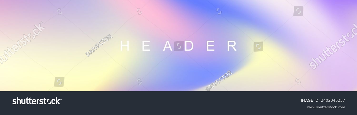 Abstract Pastel Gradient Header Background Innovation Stock Vector (Royalty Free) 2402045257 ...