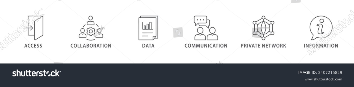 Intranet Banner Web Icon Vector Illustration Stock Vector (Royalty Free) 2407215829 | Shutterstock