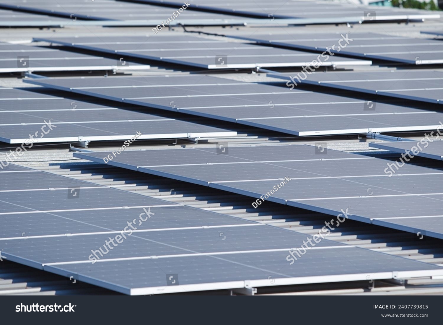 Arerial View Showing Solar Panels Array ภาพสต็อก 2407739815 | Shutterstock