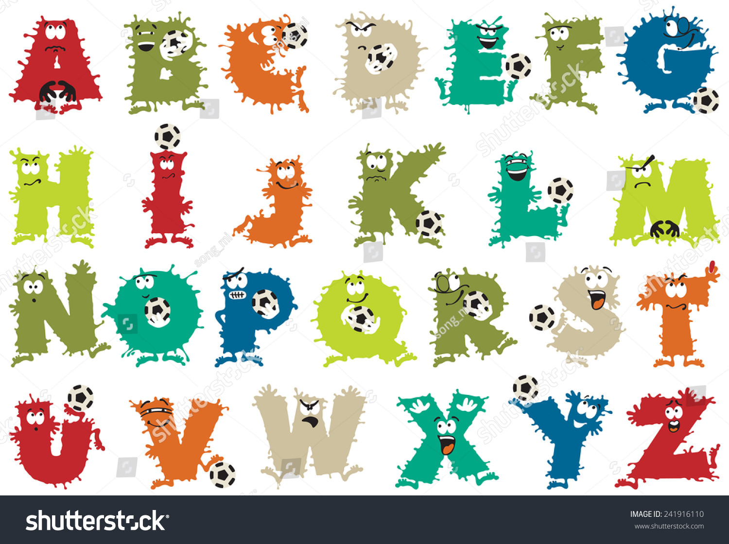 15 Soccer Grunge Lettering Player Jumping Images, Stock Photos ...