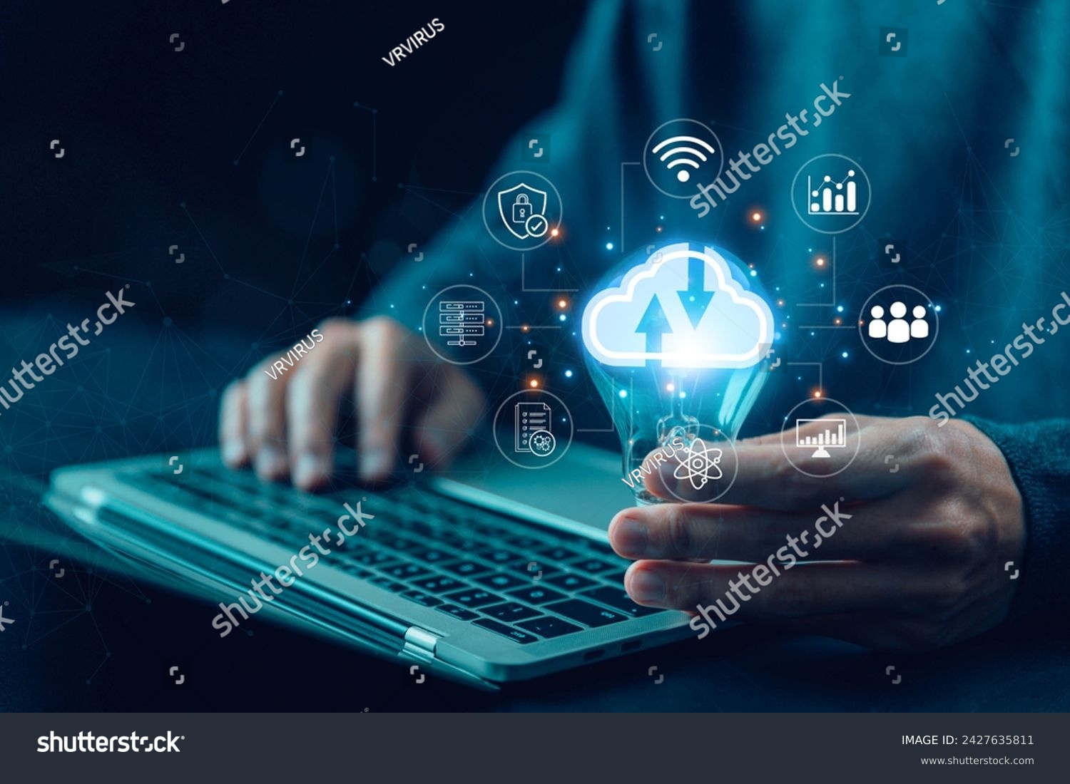 Solution Big Data Technology Cloud Data Stock Photo 2427635811 | Shutterstock