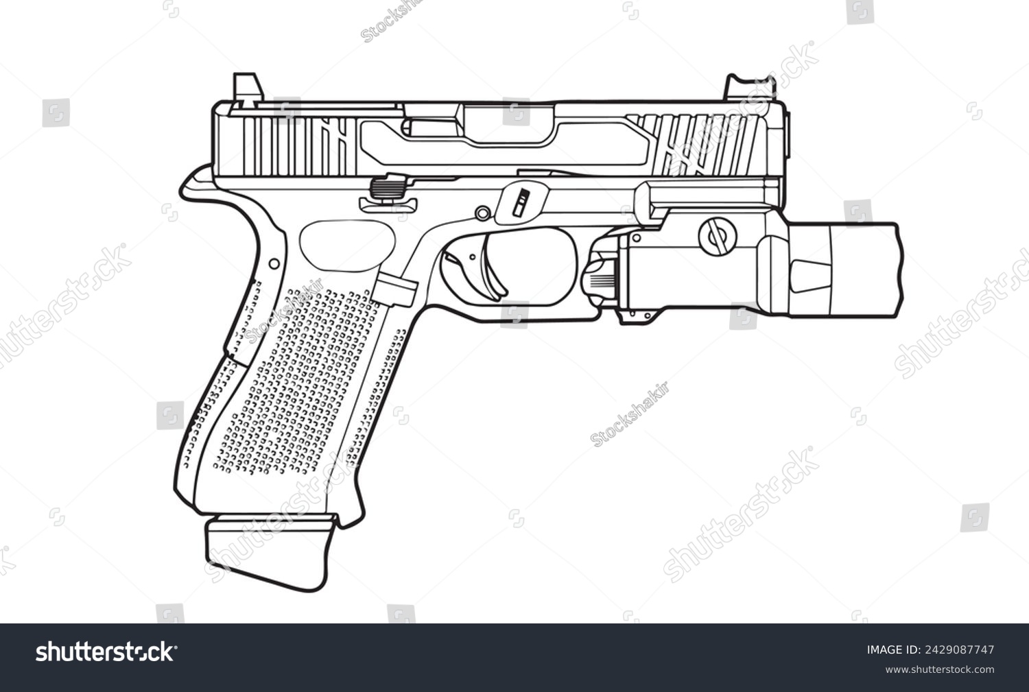 How To Draw A Gun Glock