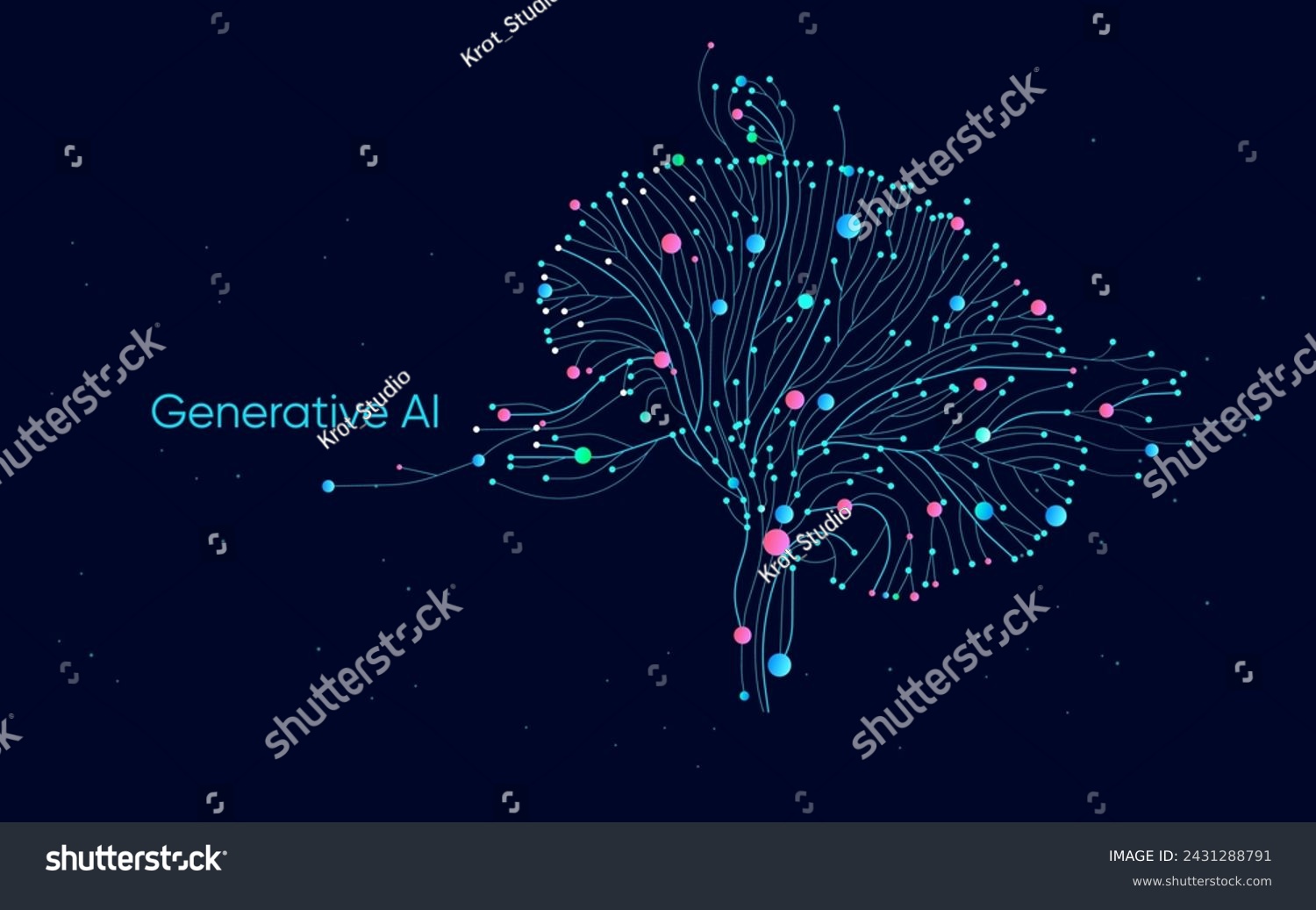 Illustration Abstract Stream Information Cyan Blue Stock Vector (Royalty Free) 2431288791 ...