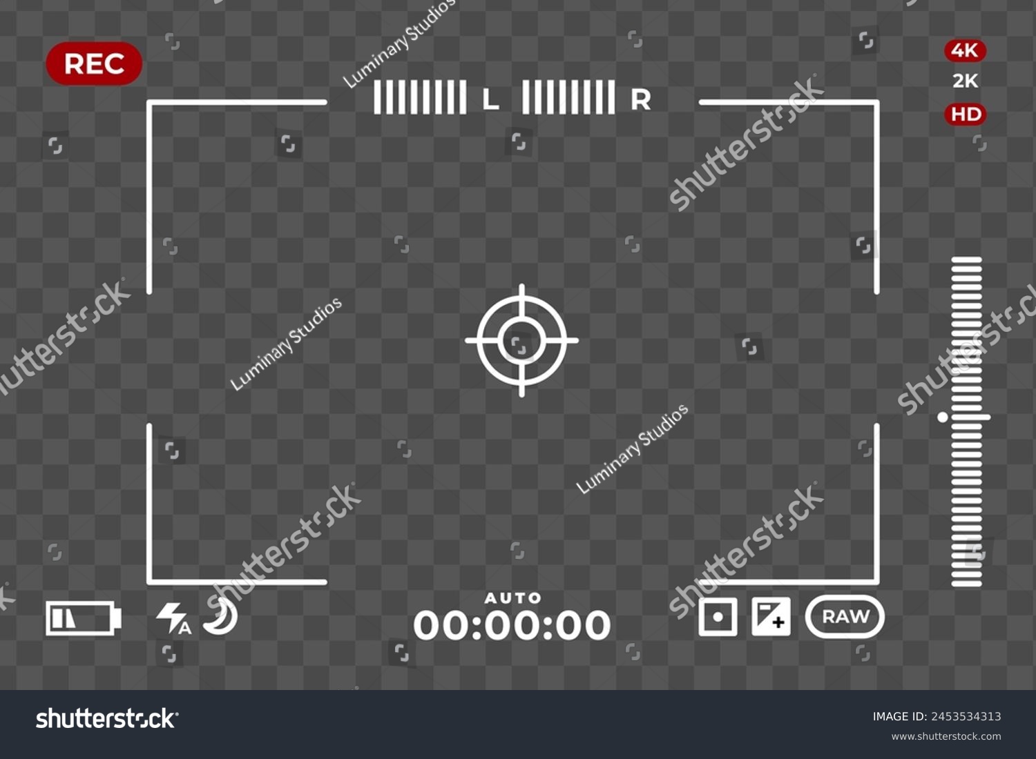 Rec Interface Background Vector Design Eps Stock Vector (Royalty Free) 2453534313 | Shutterstock