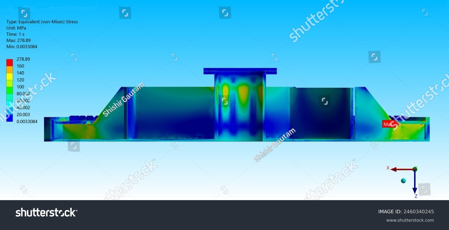 Static Structural Analysis Finite Element Analysis Stock Illustration
