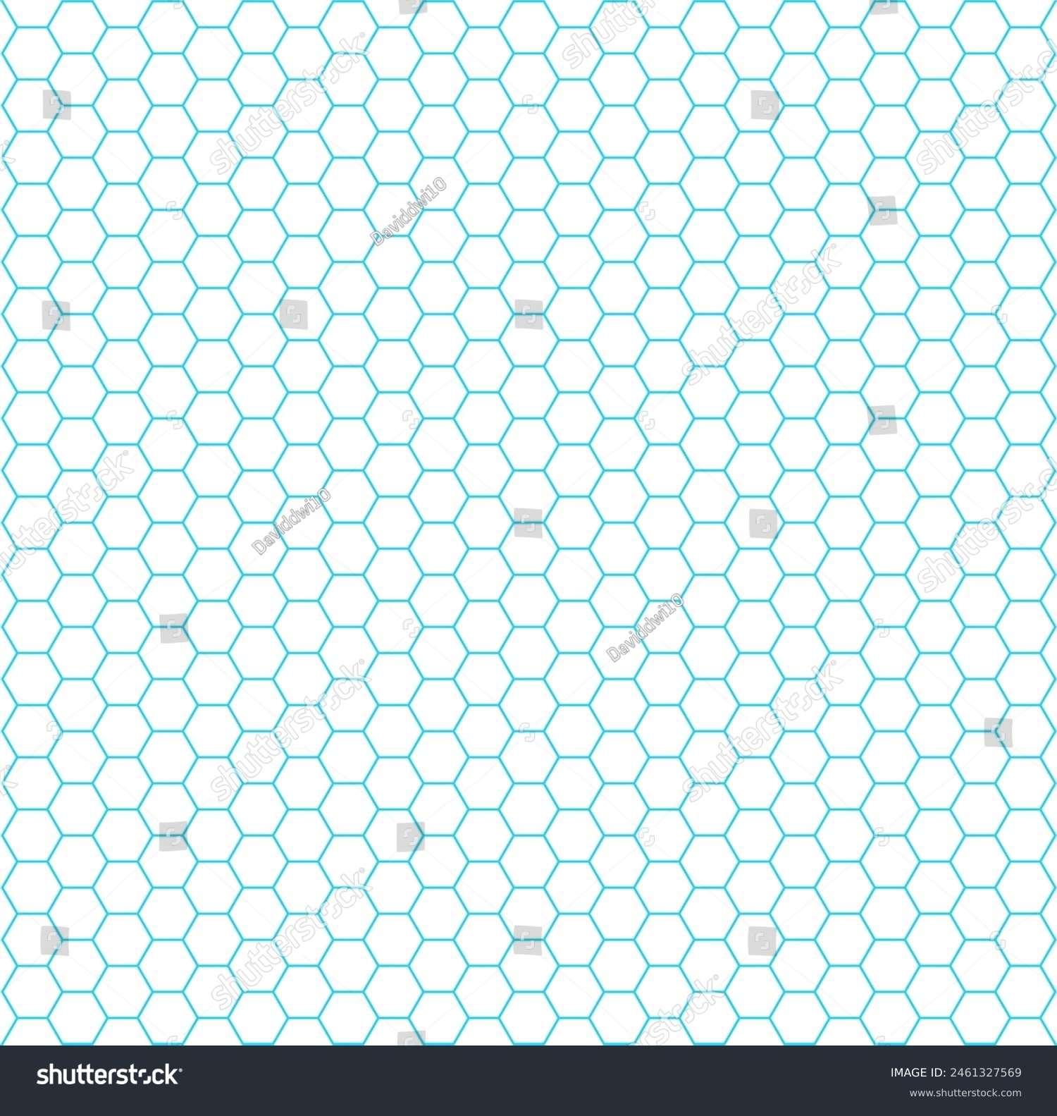 Vector Grid Hexagon Line Pattern Beehive Stock Vector (Royalty Free ...