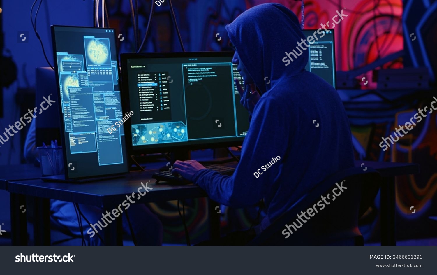 Hackers Dark Room Running Code Breach Stock Photo 2466601291 | Shutterstock