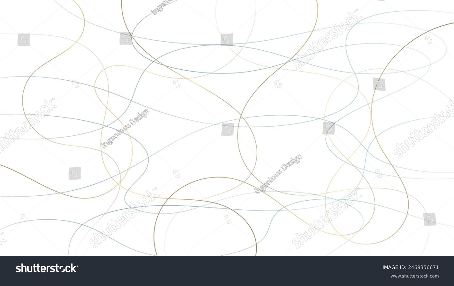 Random Chaotic Lines Abstract Geometric Pattern Stock Vector Royalty Free 2469356671