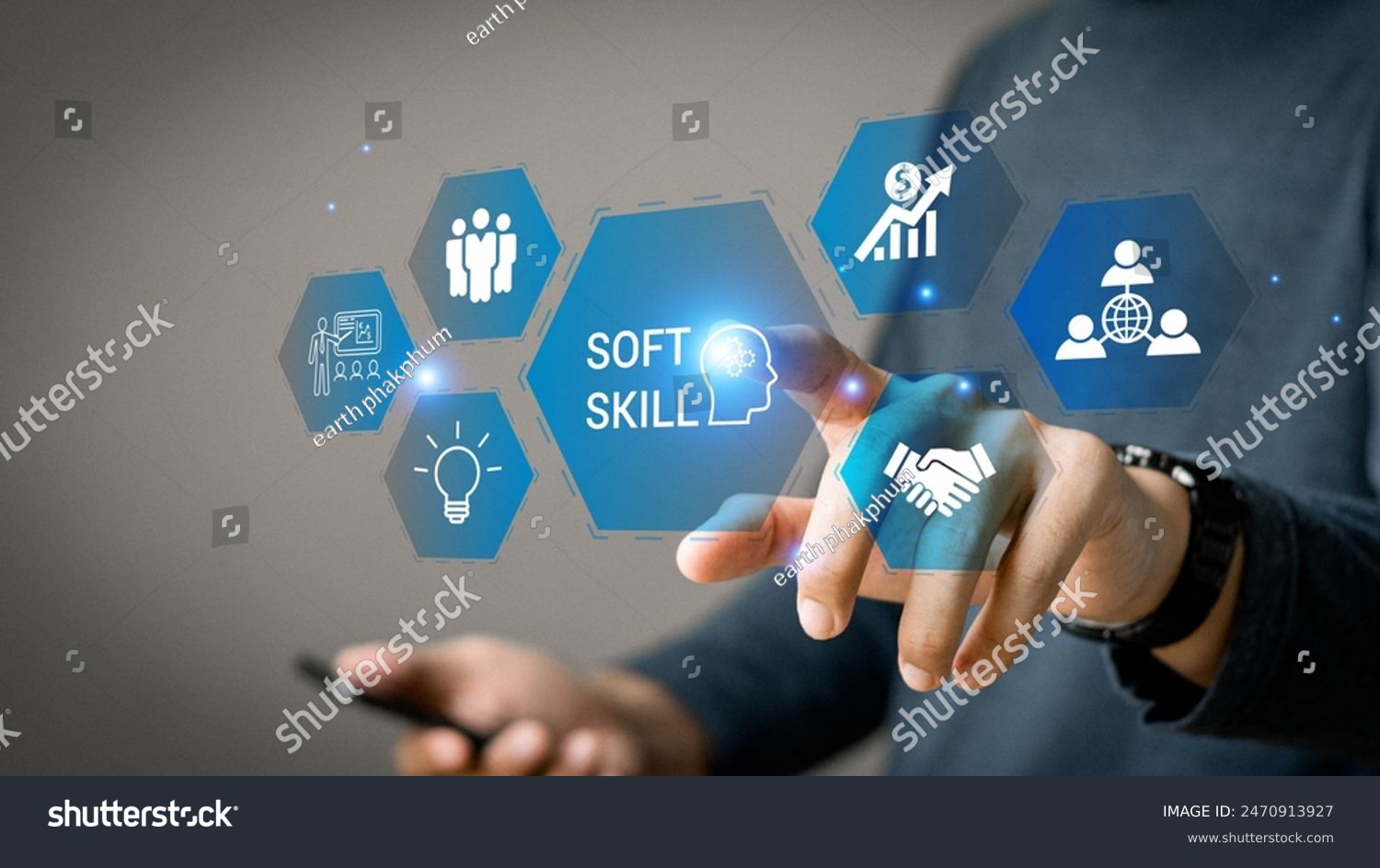 Soft Skills Concept Interpersonal Skills Interacting Stock Photo ...