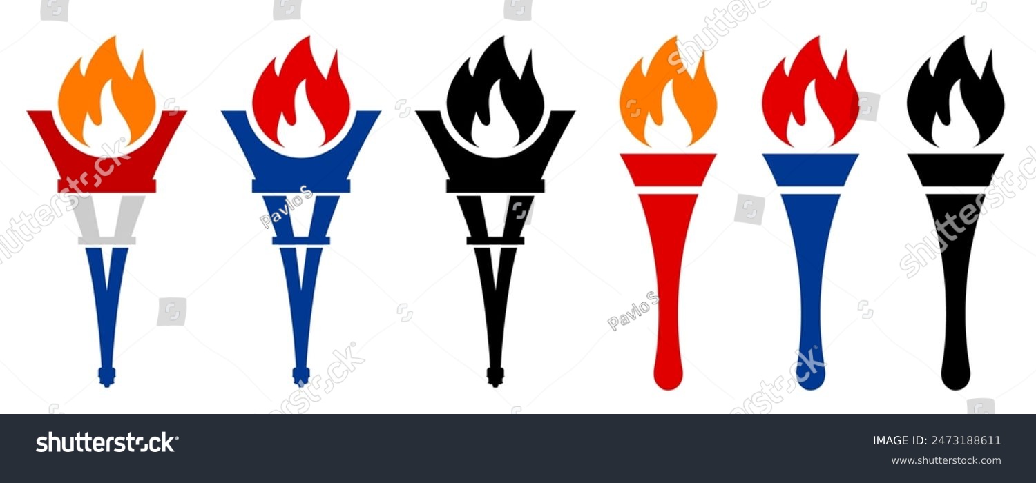Olympic Torch Vector
