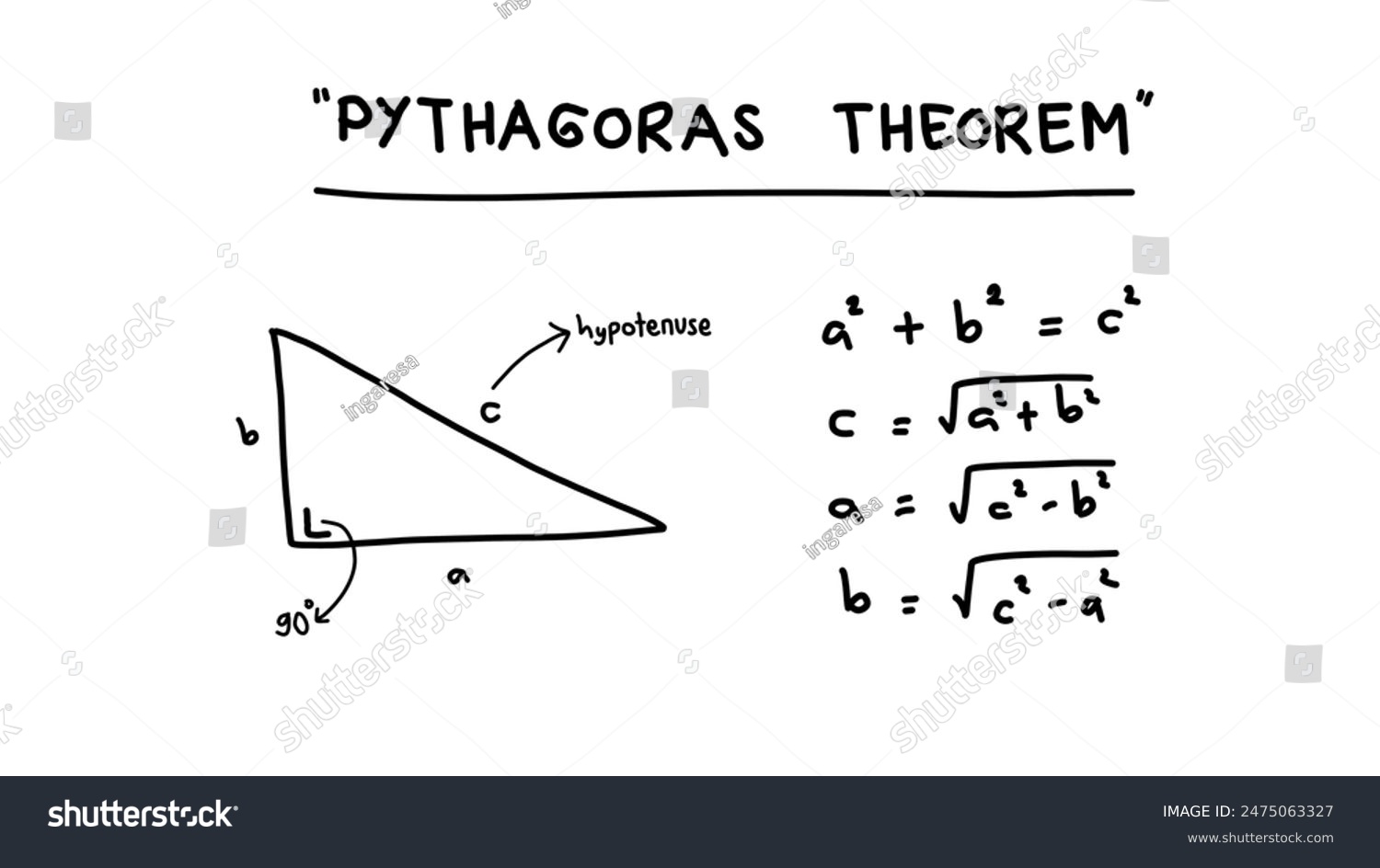 Teorma De Pitágoras Royalty-Free Images, Stock Photos & Pictures | Shutterstock