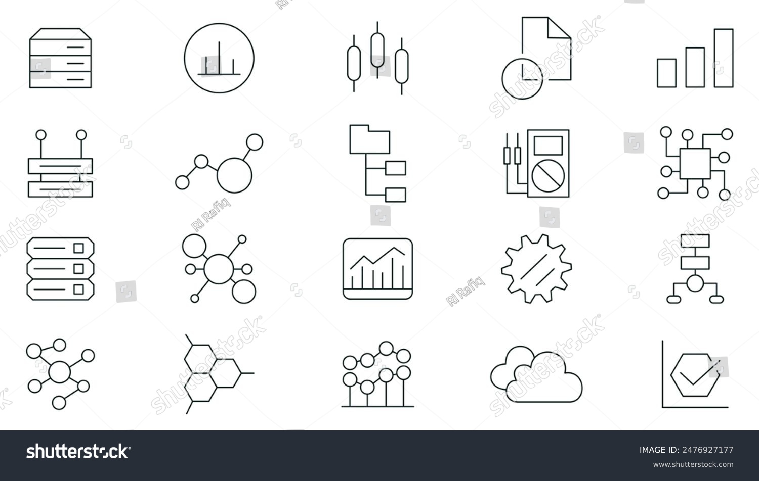 Data Analysis Thin Line Web Icon Stock Vector Royalty Free 2476927177 Shutterstock