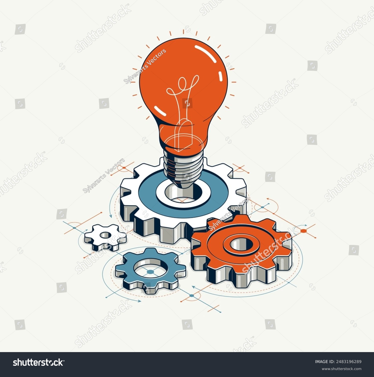 Engineering Idea Concept Innovation Invention Solution Stock Vector (Royalty Free) 2483196289 ...