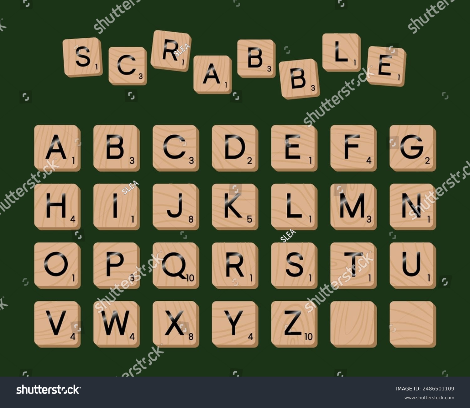 Alphabet Puzzle Letter Tiles 100pcs Wooden Alphabet Scrabble Tiles